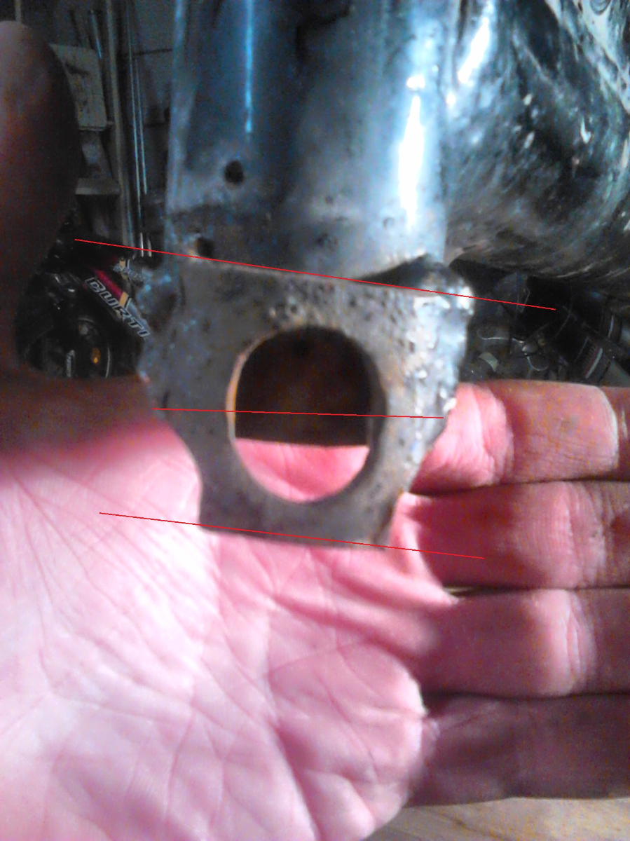 EnduroRahmen - unprofessionell am Anschlagwinkel/Lenkanschlag ...